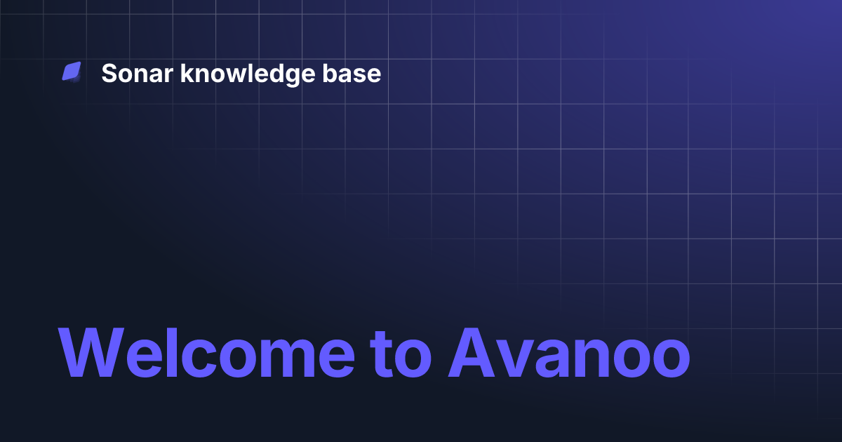 Welcome to Sonar | Sonar knowledge base